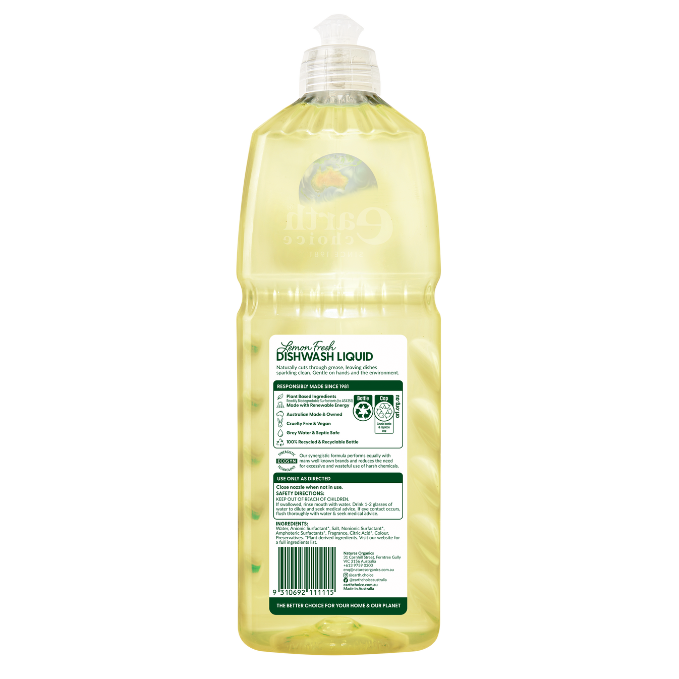 Dishwashing Liquid - Lemon Fresh 1L – Earth Choice