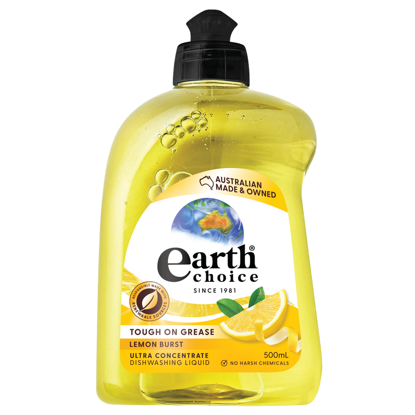 Lemon Burst Concentrate Dishwashing Liquid 500ml – Earth Choice