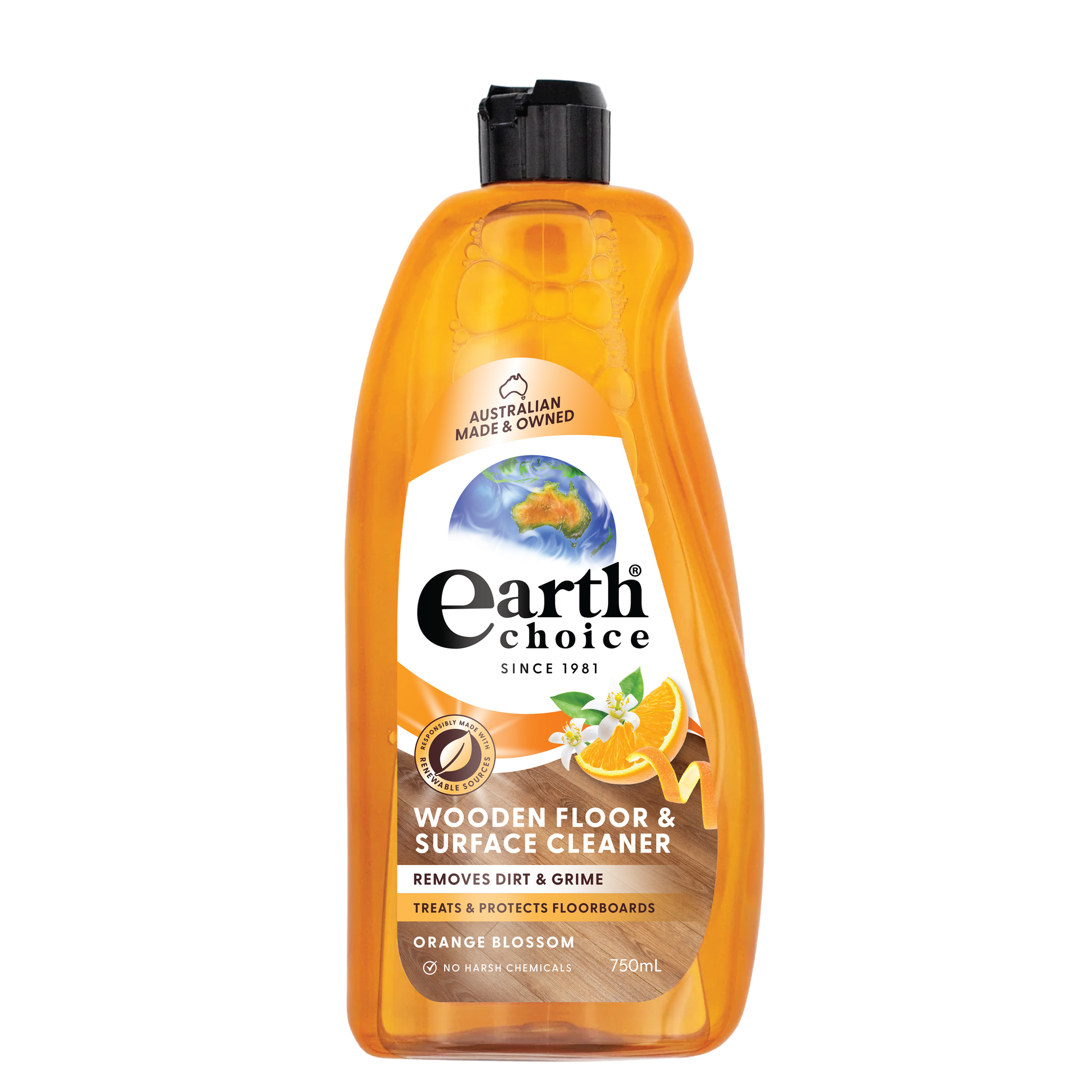 Wooden Floor & Surface Cleaner 750ml – Earth Choice