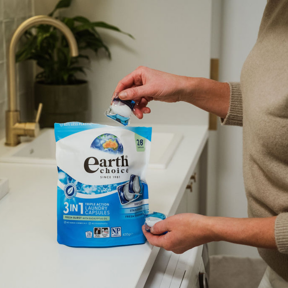 Earth Choice | 3in1 Triple Action Fresh Laundry Capsules 28 Pack