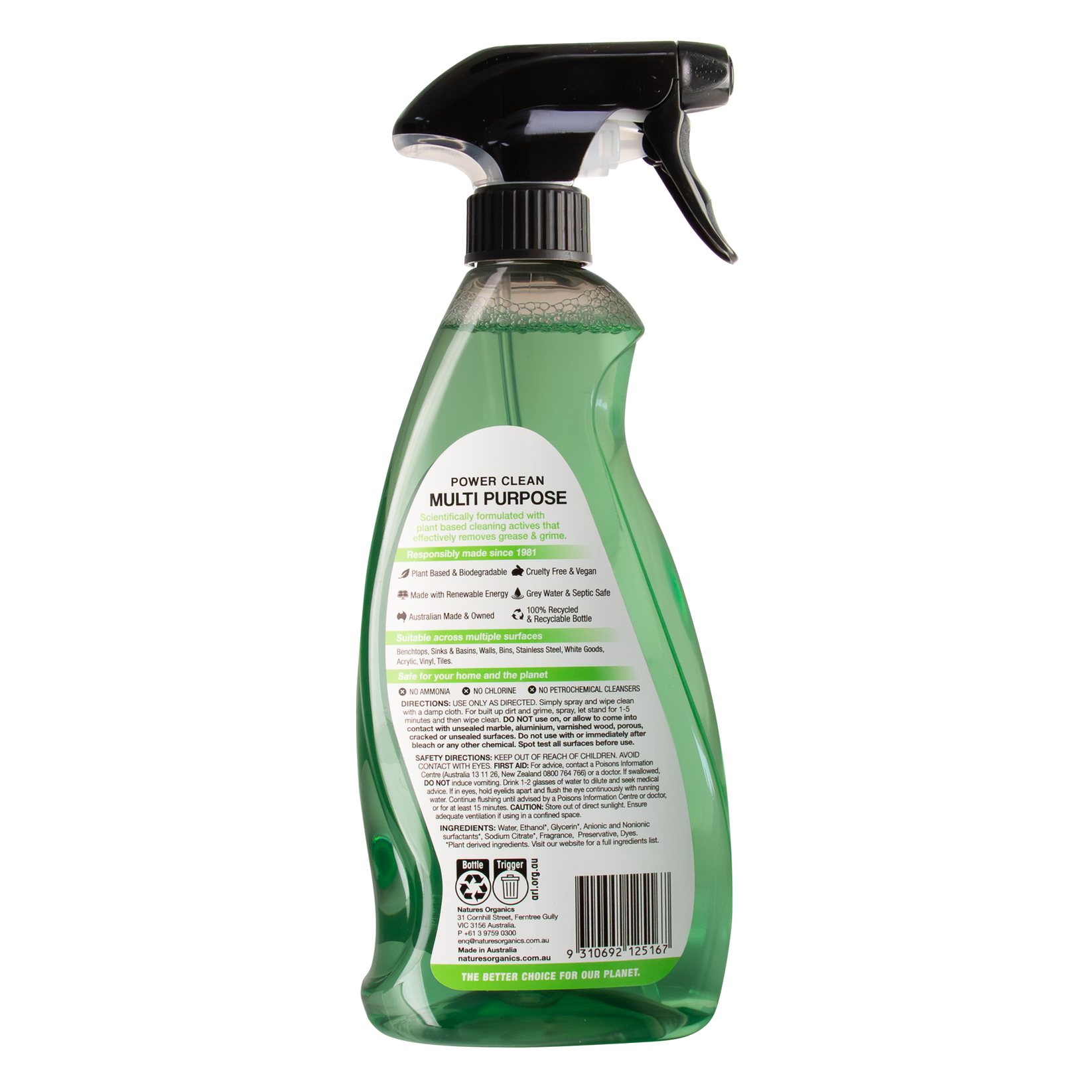 Multi Purpose Spray & Clean 600ml – Earth Choice